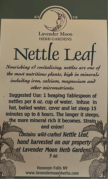Nettle leaf – Lavender Moon Herb Gardens