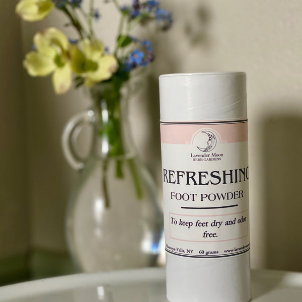 Refreshing Foot Powder – Lavender Moon Herb Gardens